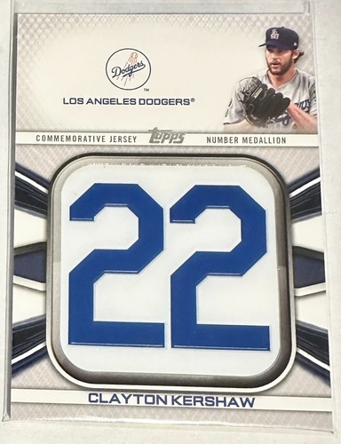 2022 Topps #JNM-CK Clayton Kershaw Los Angeles Dodgers Player Jersey ...