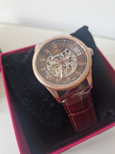 Skeletal Gold Watch With Saphire Diamonds 6c Coronet | eBay UK