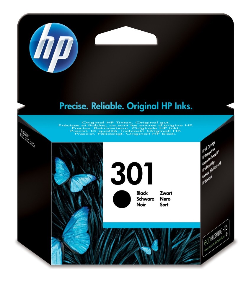 Original HP 301 /301XL Black /Color Ink Cartridges For Deskjet 1010 ...