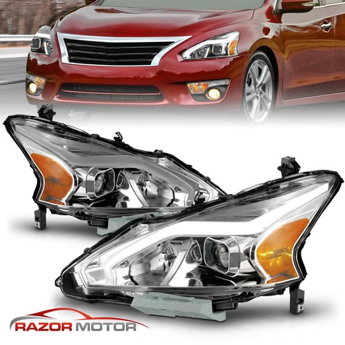 2013-2015 For Altima 4Dr Sedan LED Light Bar Chrome Projector ...