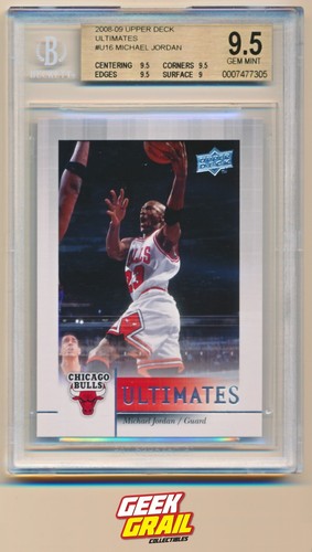 2008-09 Upper Deck Ultimates MICHAEL JORDAN #U-16 - BGS 9.5 Population ...