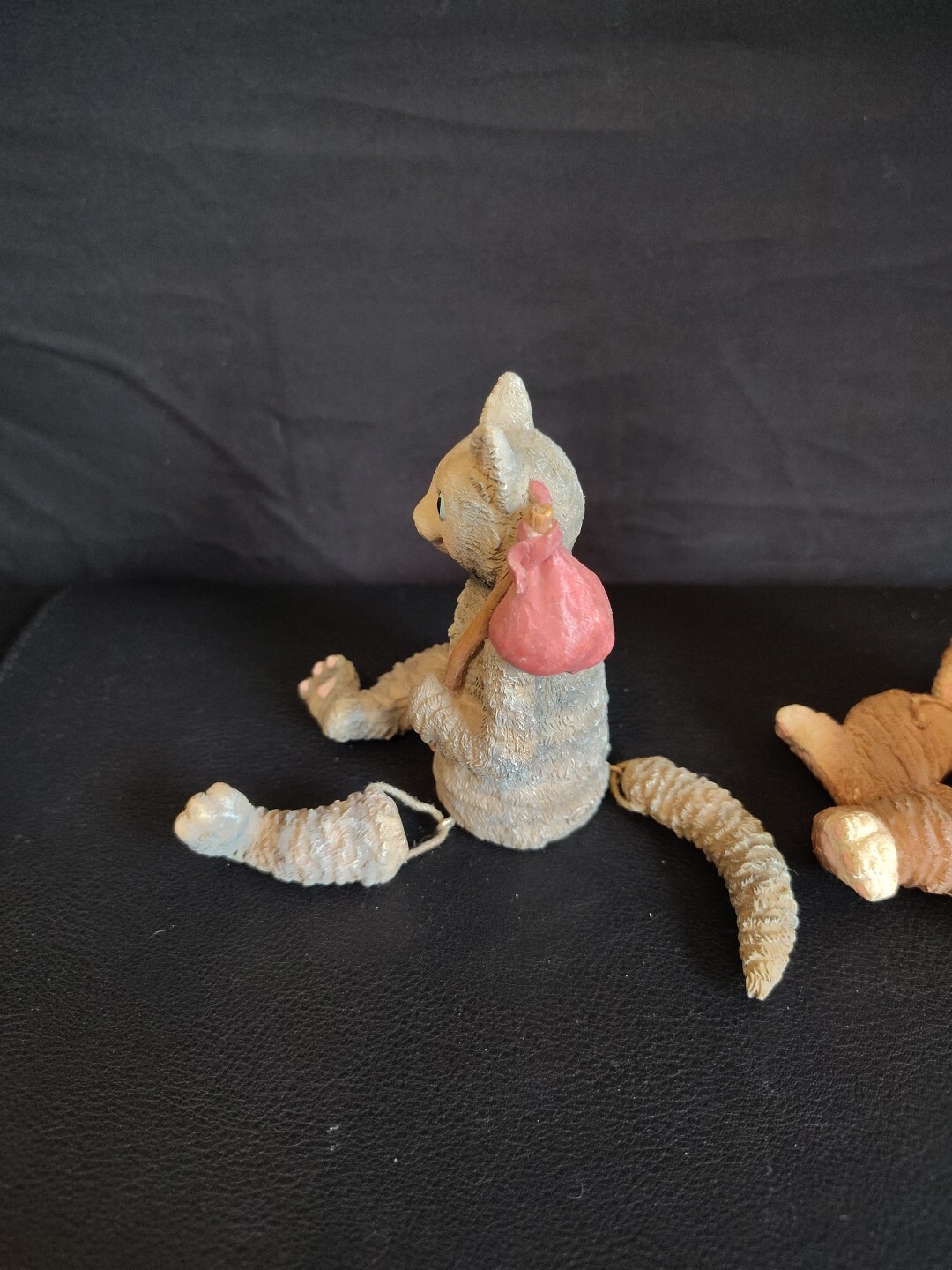 WMG 2004 Lot of 2 Cat & Fox Shelf Sitters Resin Dangling Rope Arms/Legs/Tail | eBay