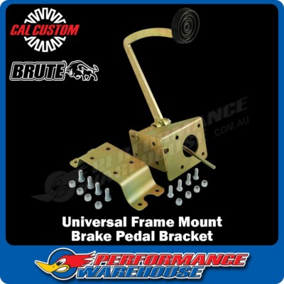 Cal Custom Universal Frame Mount Brake Pedal Bracket Suit GM Booster ...