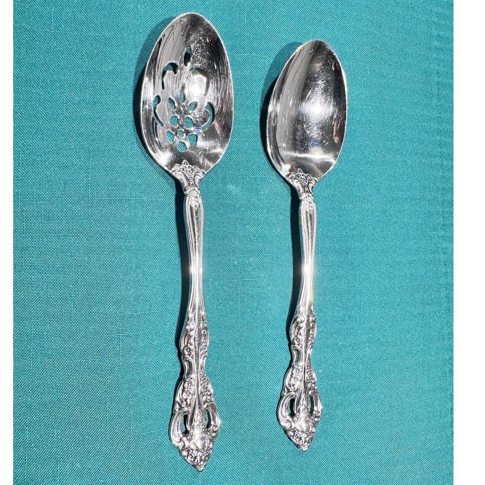 Oneida USA Michelangelo Stainless Solid and Slotted Serving Spoons-Set ...