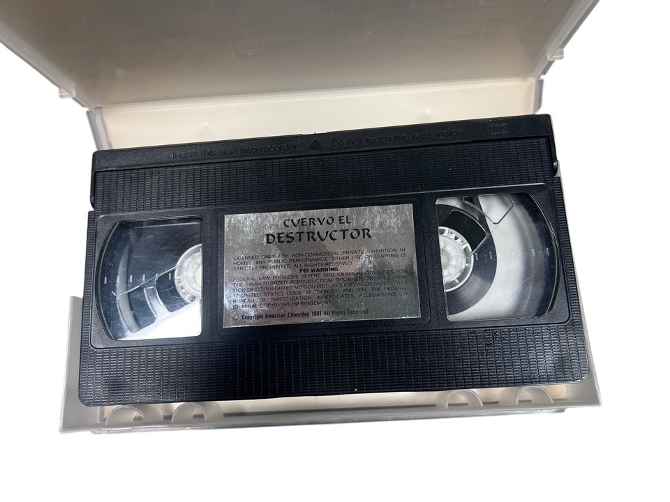 CUERVO EL DESTRUCTOR VHS VERY RARE FLACO GUZMAN VTG MEXICAN CULT ACTION ...