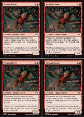 MTG - 4x VICIOUS CLOWN - Duskmourn (C) | eBay Australia