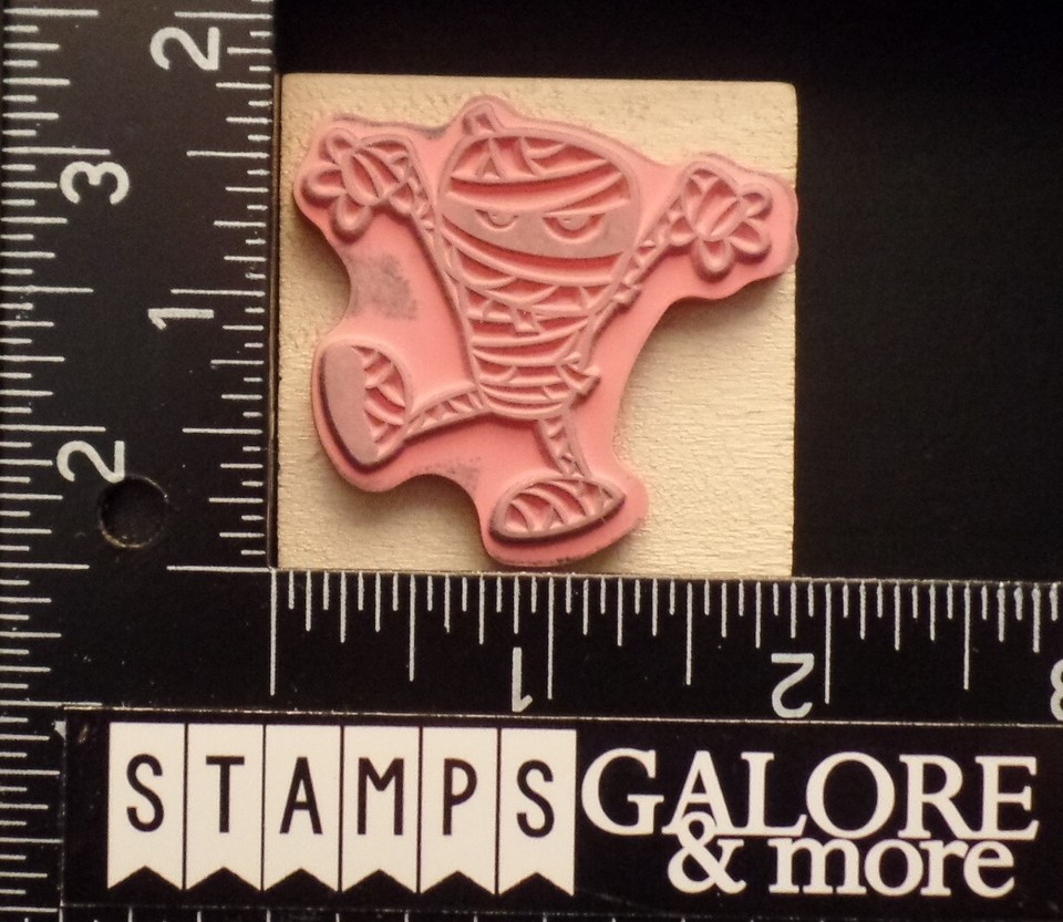 Craft Smart Rubber Stamps HALLOWEEN SCARY WALKING MUMMY #BIN-3 | eBay