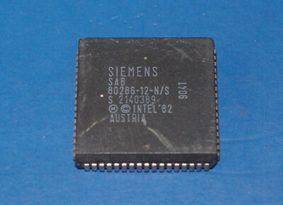 SIEMENS SAB80286-12-N/S - 12MHz CPU - PLCC68 - gebraucht - geprüft - 1 ...