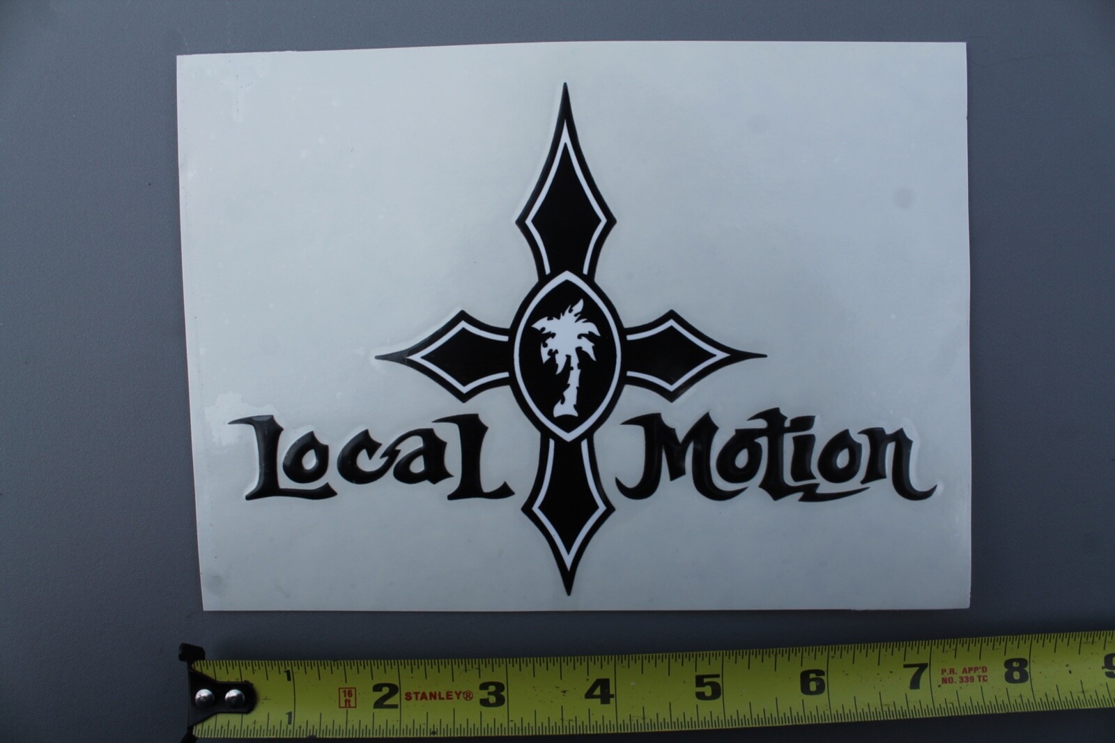 Local Motion Surfboards Hawaii Black V52C Vintage Surfing STICKER ...