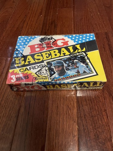 1989 TOPPS BIG Baseball Series 3 Box BBCE Wrapped Sealed UNOPENED L36 ...