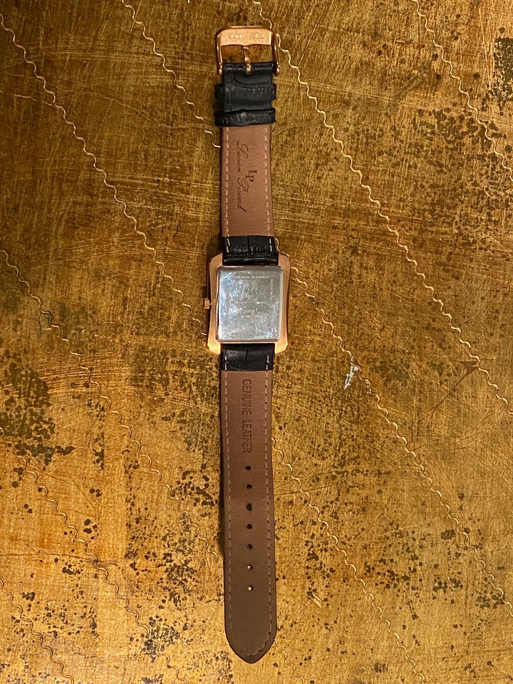 LUCIEN PICCARD Coca Watch Women's Black MOP Sapphitek Crystal Japan ...