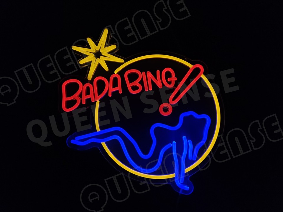 Bada Bing Girl LED Neon Sign With Dimmer USB Powered Adjustable Light ...
