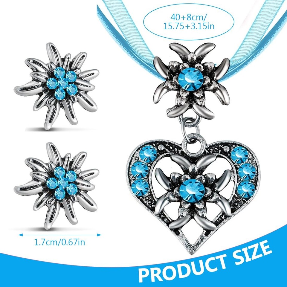 Set da 3 pezzi Costumi dellOktoberfest Set di gioielli per la sposa ...