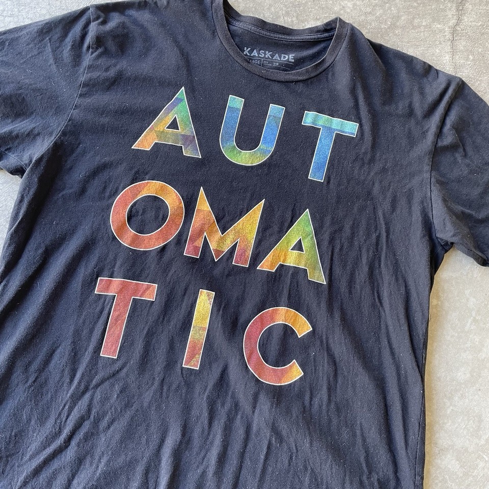 Kaskade 2015 Automatic Tour T Shirt Size XL Black DJ EDM Rave Rare ...