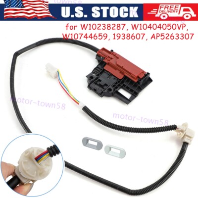 For Whirlpool Kenmore Washer Lid Lock Assembly W10238287 W10404050 ...