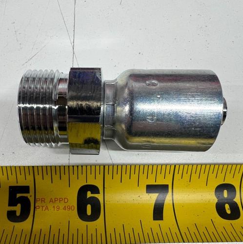 10G43-8-6 Parker Hydraulic Crimp Fitting 1/2" Male SAE ORing x 3/8 ...