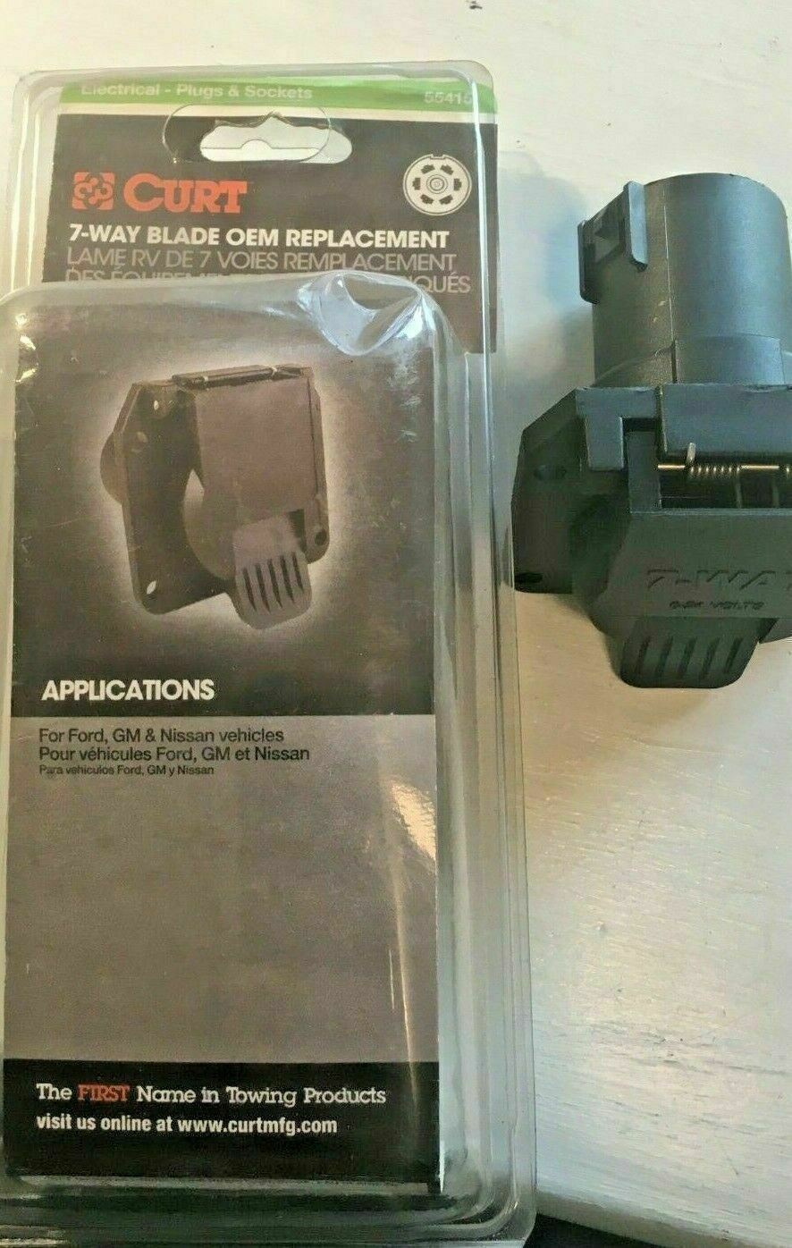 Curt 55415 Replacement OE 7-Way RV Blade Socket -C6 | eBay