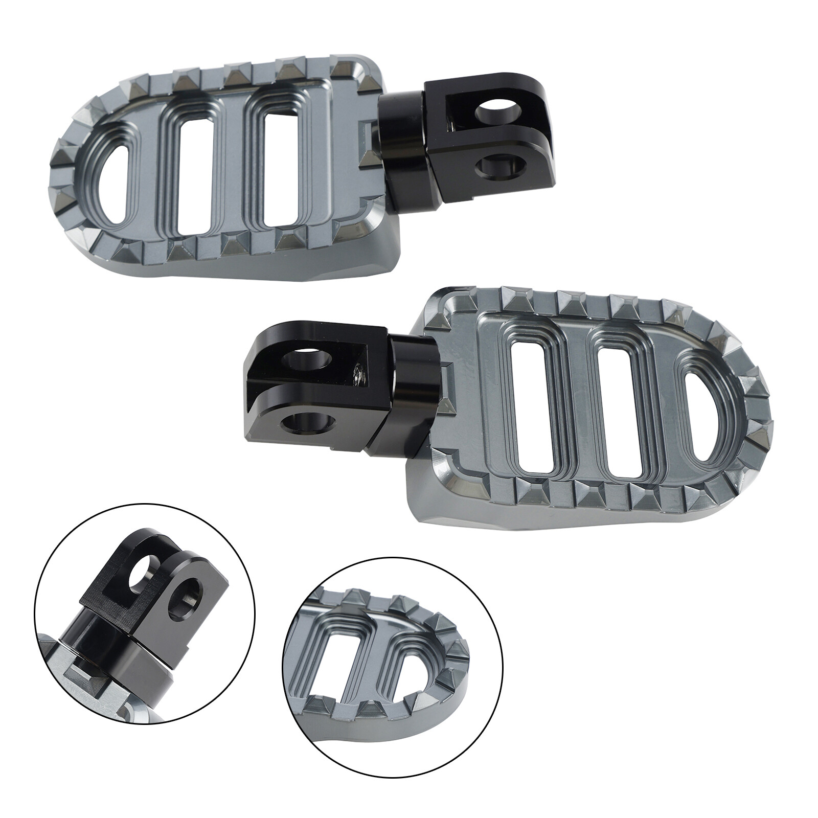 Front Footrests Foot Peg fits CFMOTO 450SR 450NK 650NK 400NK 800NK 650GT gray | eBay