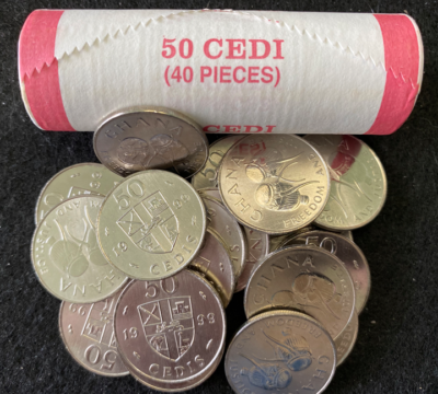 Ghana 50 Cedis KM31 40 Coins Roll World Coins | eBay