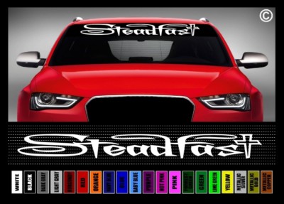 40" Steadfast #1 Cross Jesus Faith Christian Car Decal Sticker ...
