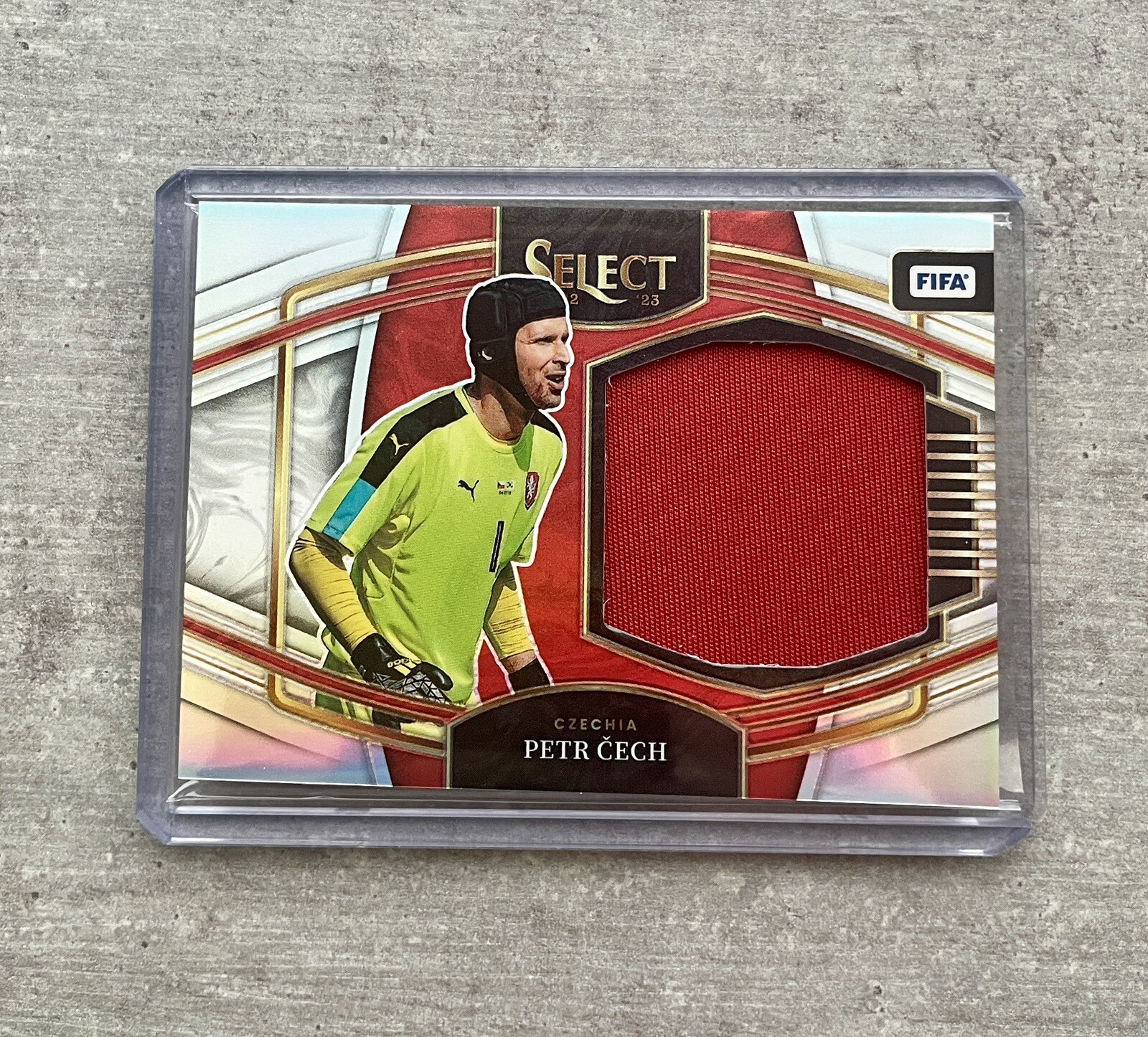 2022-23 Panini Select FIFA PETR CECH Jumbo Patch Silver Worn Czechia JS ...