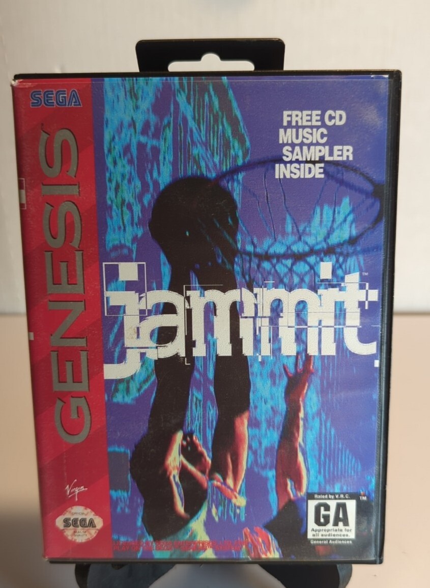 Complete CIB Jammit (Sega Genesis, 1994) Game & Booklet 1 or 2 Players ...