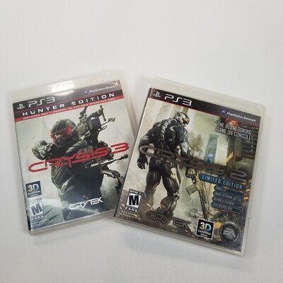 PS3 Crysis 2-Games! Bundle: 2 Limited & 3 Hunter Edition (Sony PS3) CIB ...