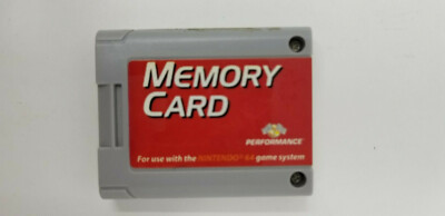 Nintendo 64 MEMORY CARD by Performance P-302 N64 | eBay