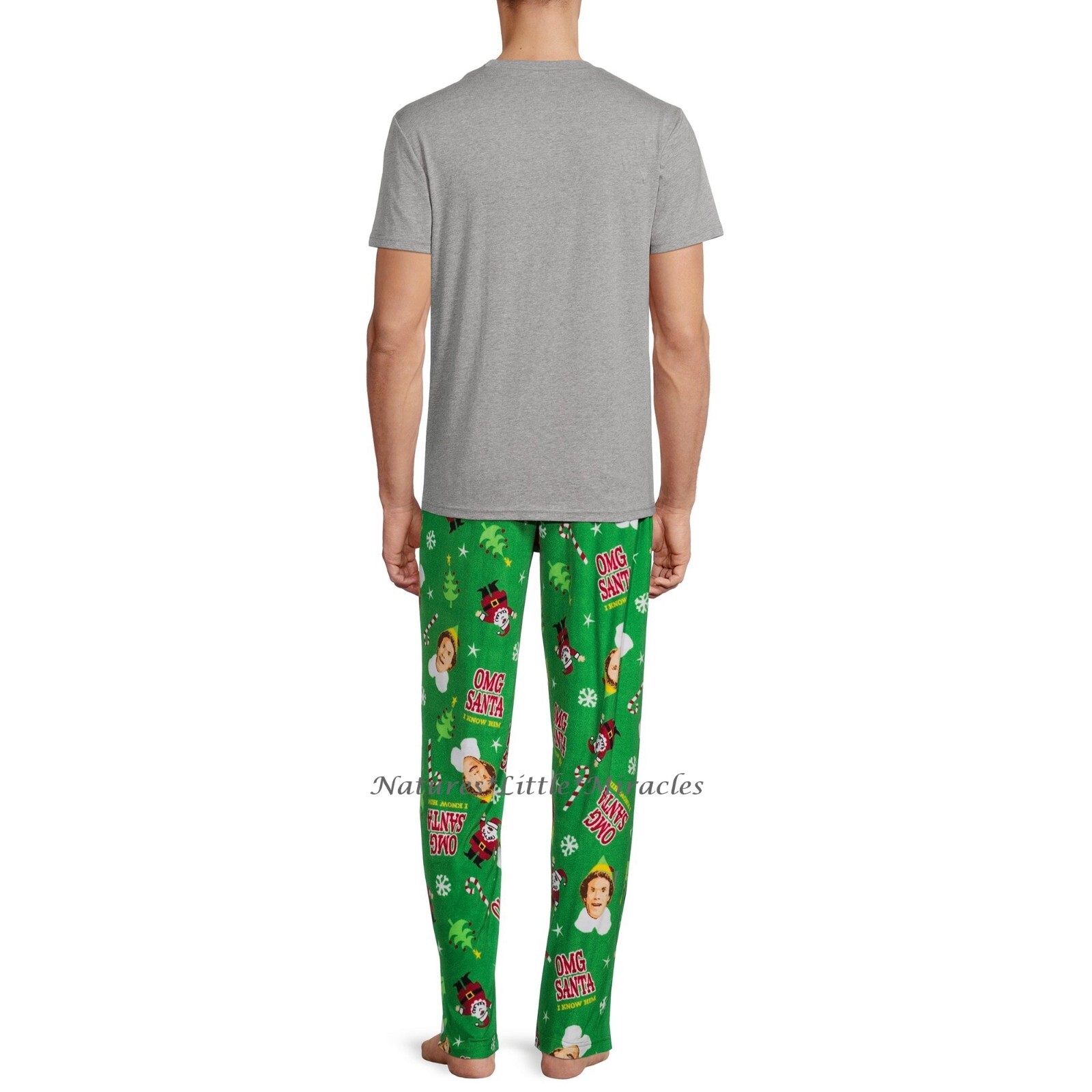 NWT Buddy the Elf Movie Pajamas Set Mens Size M L Christmas Shirt Pants ...
