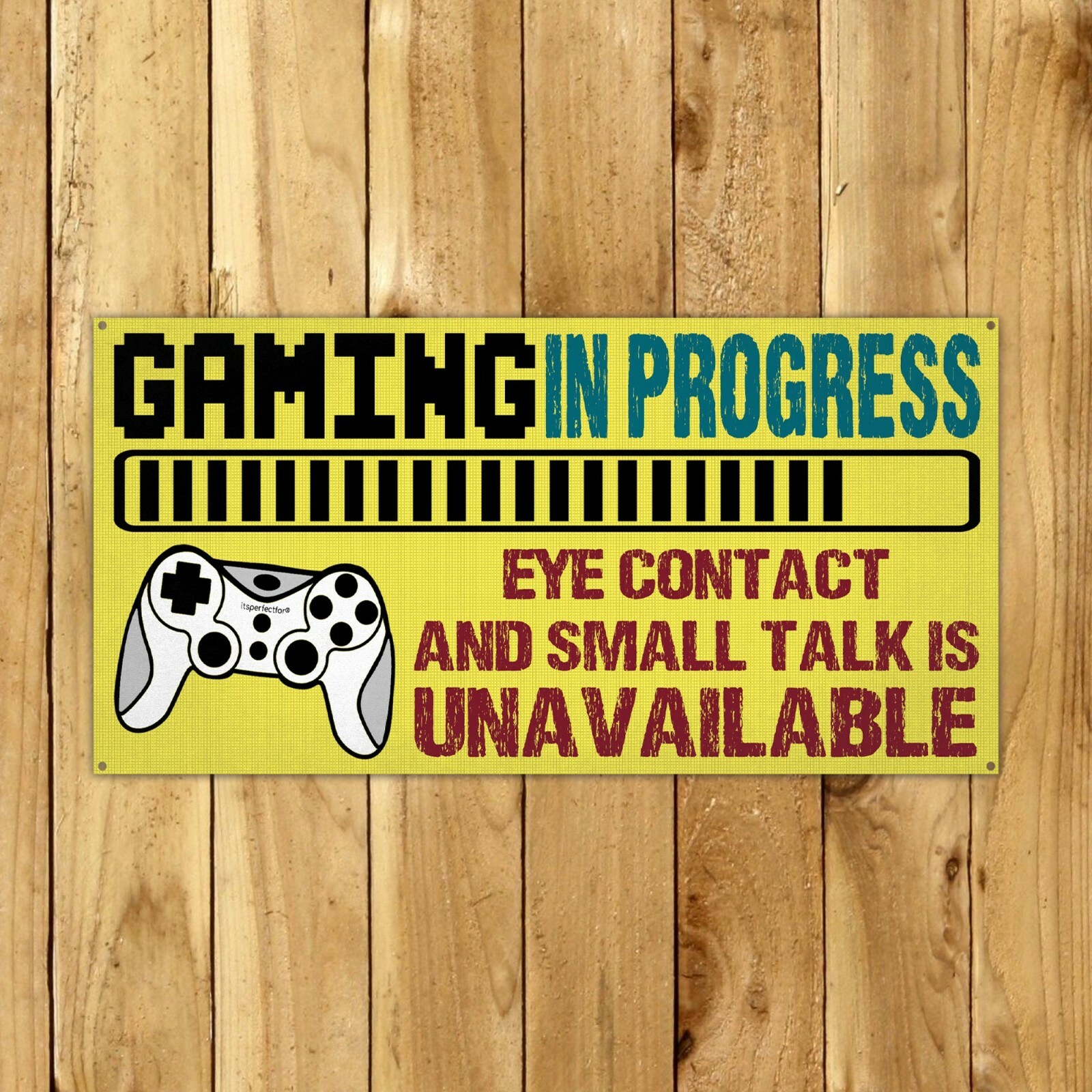 Gamer Sign. Funny Gaming Bedroom Door Sign. Gaming Accessories Theme ...