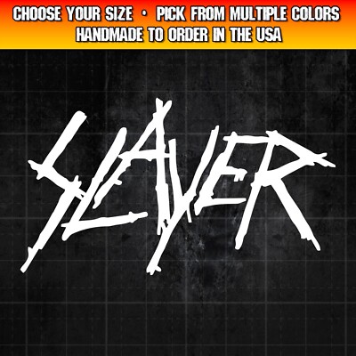 Slayer Decal for Cars, Trucks, Laptops, Slayer Sticker, Thrash Metal ...