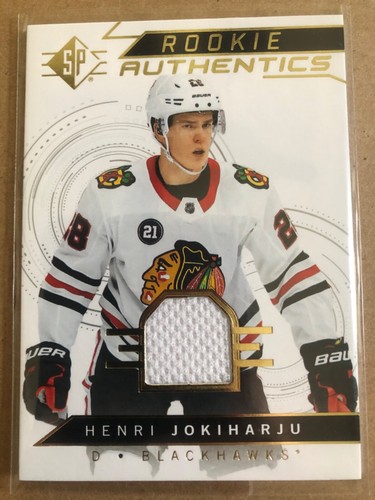 2018-19 Upper Deck SP Authentics Henri Jokiharju Rookie Jersey Card | eBay