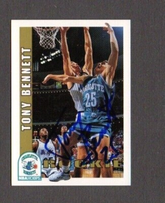 Tony Bennett 1992-93 NBA Hoops Rookie authentic autographed card ...
