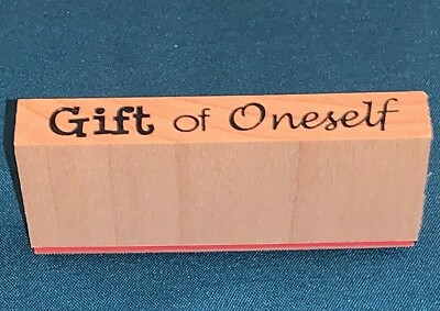 RARE Vintage PSX Gift of Oneself Wood Mounted Rubber Stamp | eBay