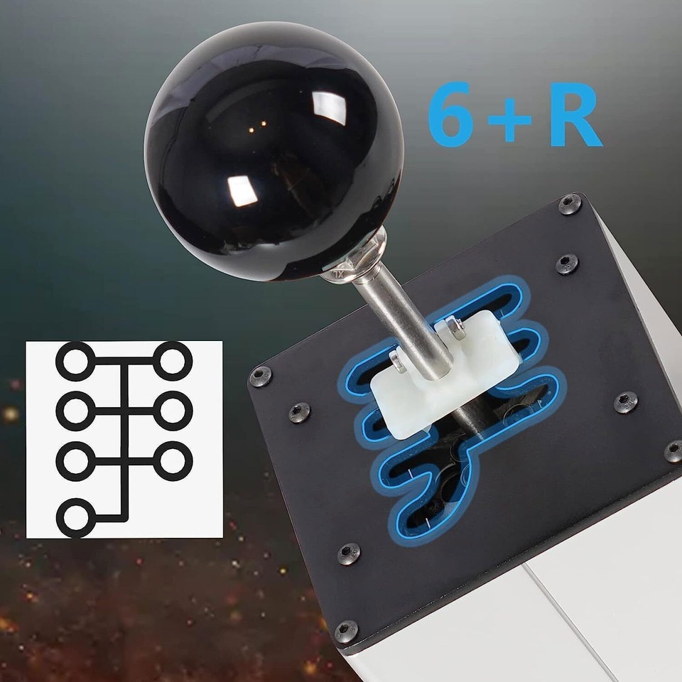 Gear Shifter 6+R Sim Racing Game USB PC H For Logitech G29 G27 G25 ...