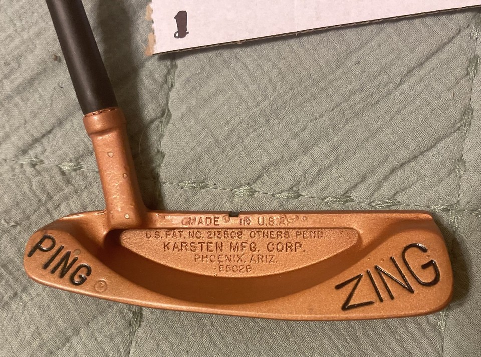 Ping Zing Putter Copper Finish Black Shaft 35.5" w/HC | eBay