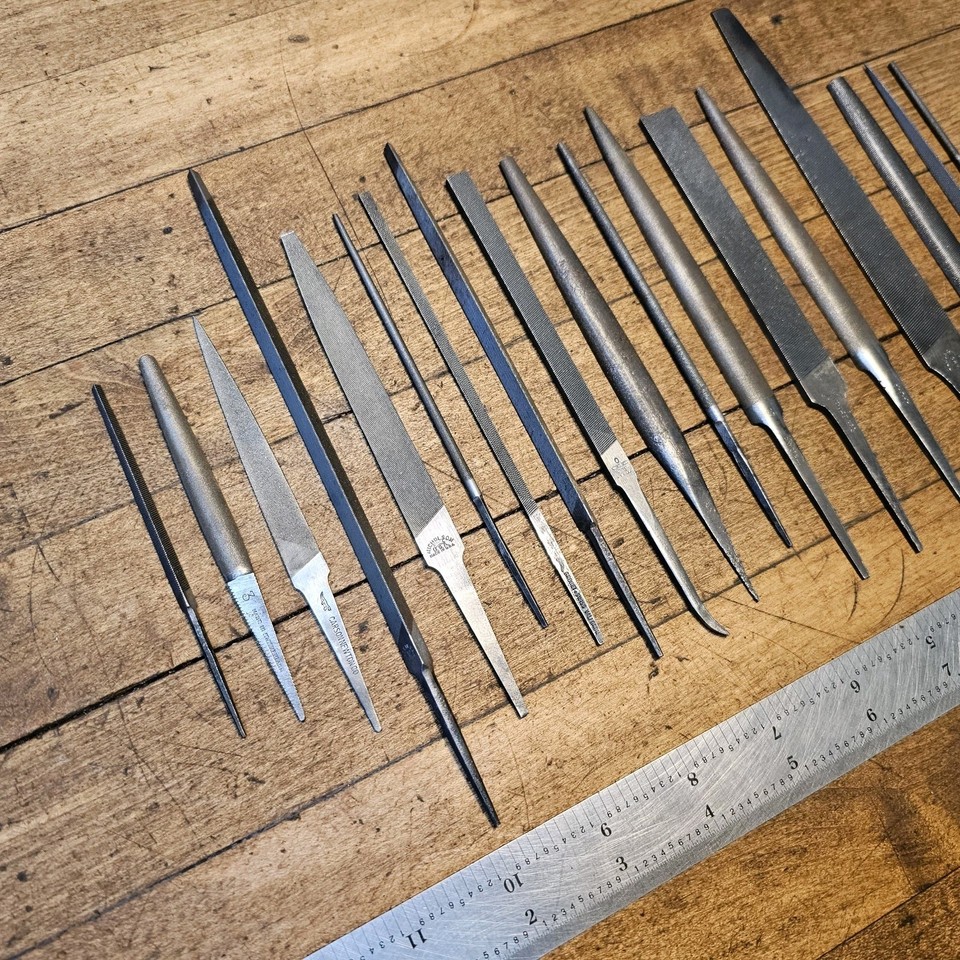 MACHINIST Tools Metal Files SWISS Needle Files Lot Nicholson Grobet ...