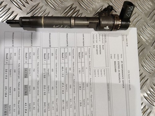 Mercedes-Benz Vito Viano W639 2007 Diesel fuel injector 0445110264 ...