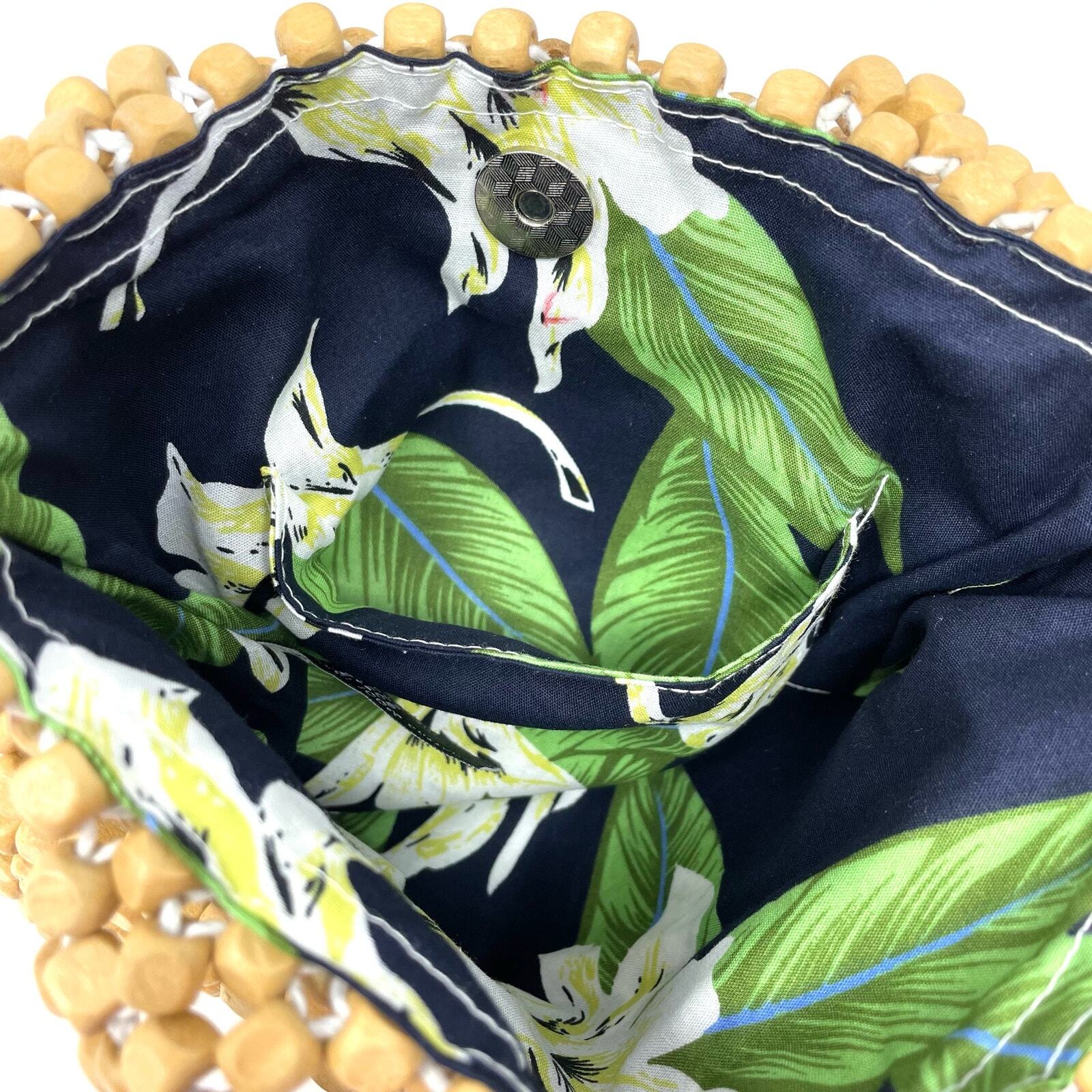Collection18 Wooden Bead Handcrafted Double Top Handle Mini Handbag | eBay