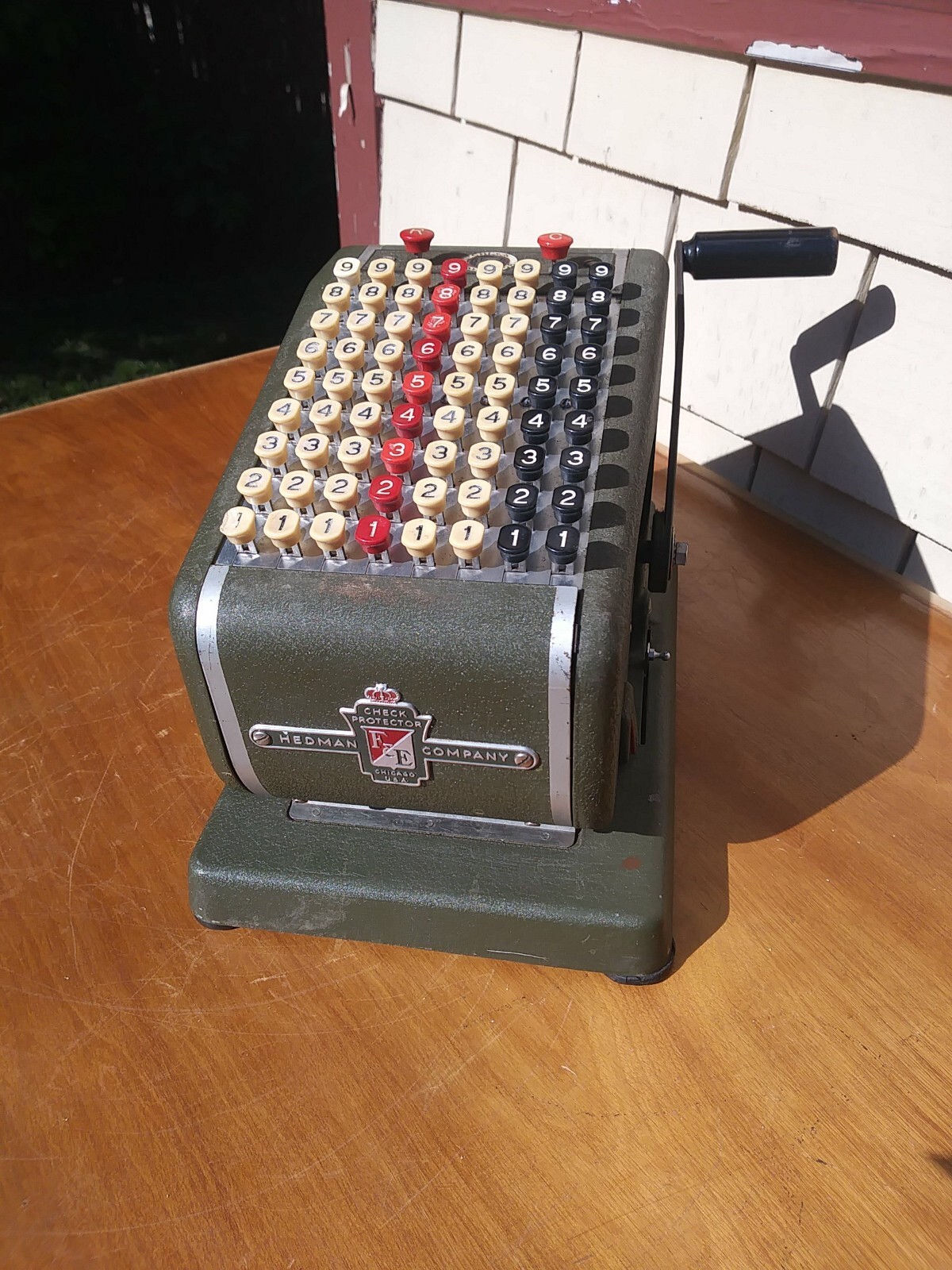 Vintage Hedman Co. F&E Royal Premier Check Protector | eBay