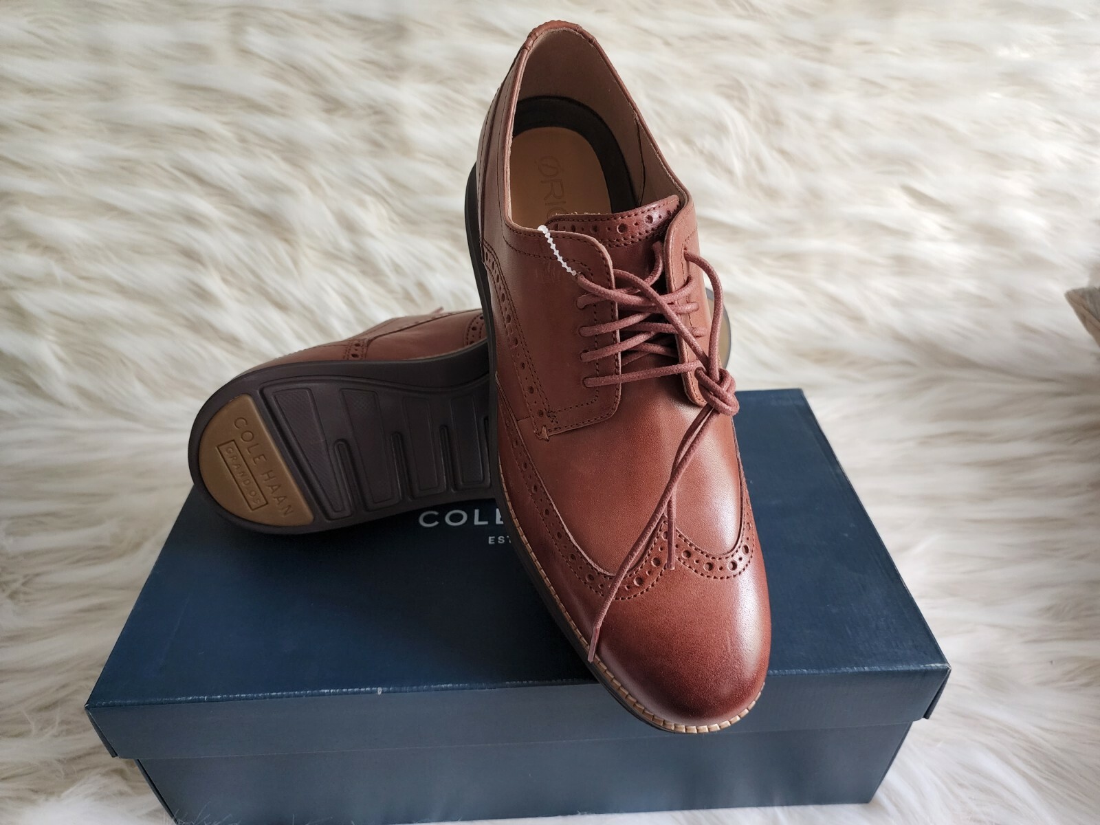 NIB COLE HAAN "Original Grand SHWNG" WoodBury/Java C26472 Leather Men's ...