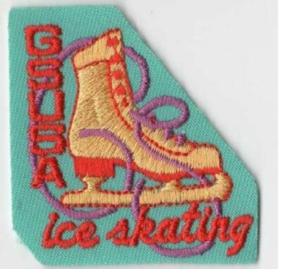Girl Scouts GSUSA Ice Skating Fun Patches Badge SCOUT GUIDE Rink Party ...