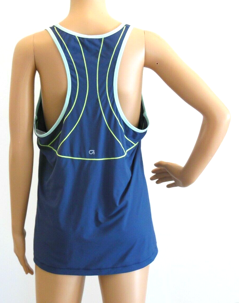 GapFit Gap Active Wear Tank Top Breathable Dark Blue Racerback Women's ...