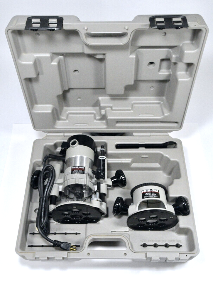 Porter Cable 693PK Router Kit Fixed + Plunge Bases NICE!!! w/ Case ...