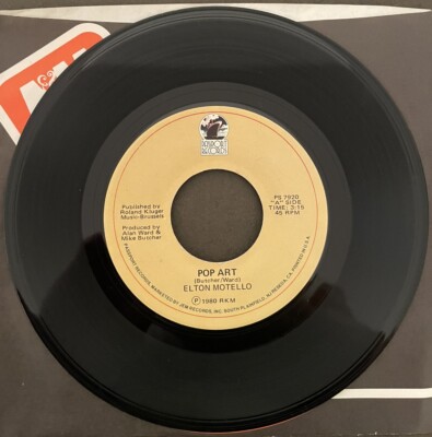 Elton Motello- Pop Art / 20th Century Fox- 7" Vinyl Single- New | eBay