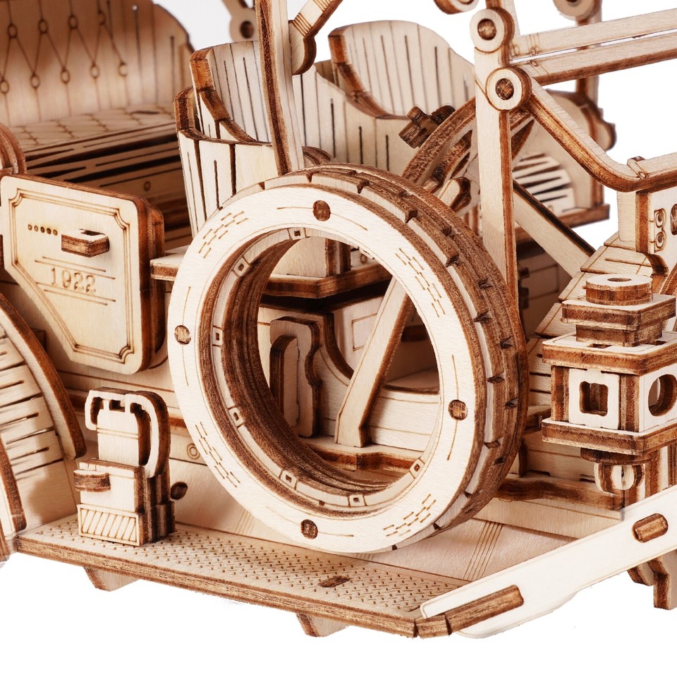 ROKR Vintage Car 3D Wooden Puzzle Retro Car Mode for Kids Adults Toys ...