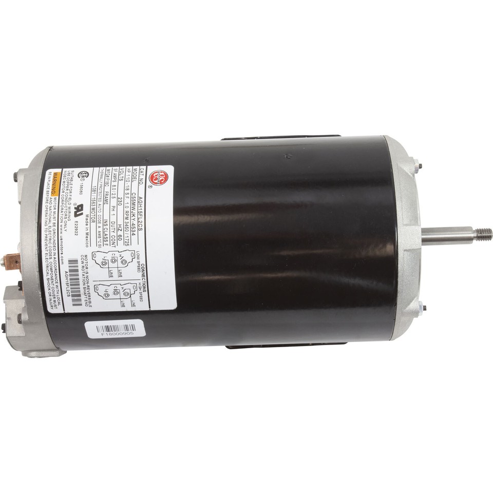US-Nidec AGH15FL2CS Pool and Spa Motor 1.5 Horsepower 2-Speed 230 Volt ...