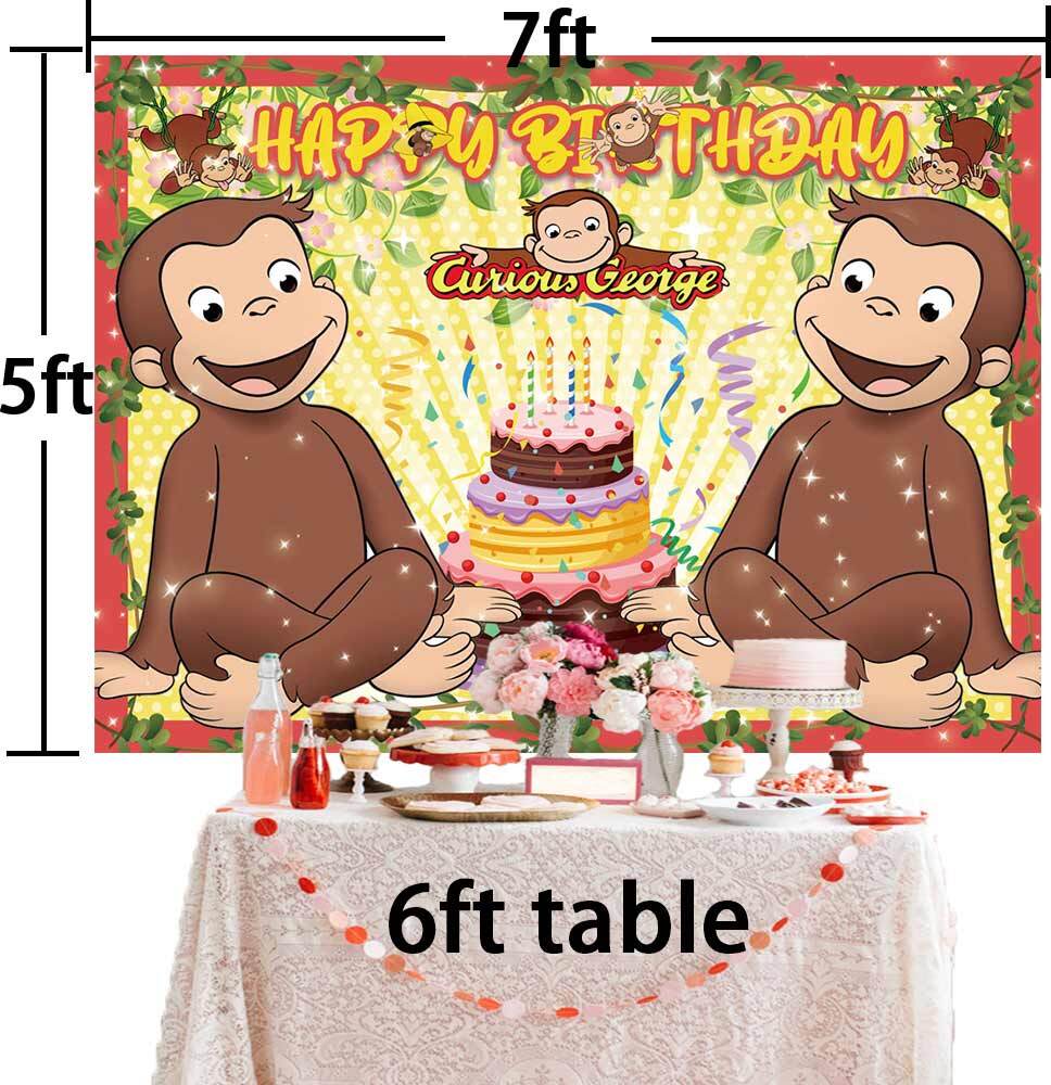 Curious George Birthday Party Table