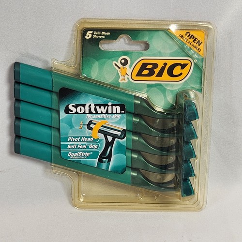 vintage 90's Bic Softwin twin blade Razors sensitive skin pivot head 5 ...