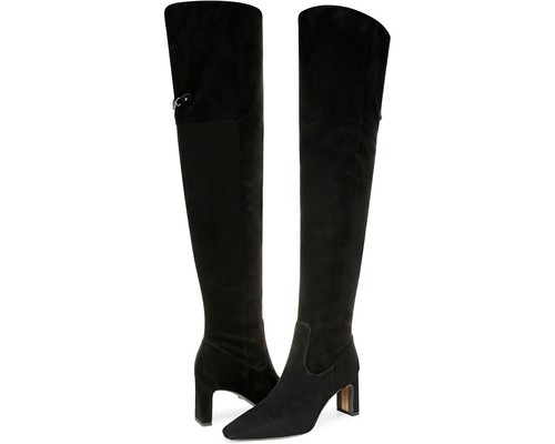 Sam Edelman Shea Women's Over-the-Knee Black Suede Wide Calf Boots 6.5M ...